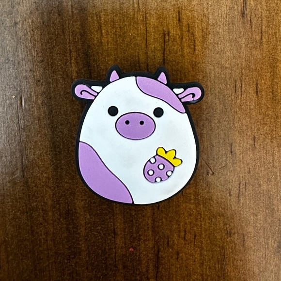 Accessories | 515 Reshma Strawberry Cow Purple Squishmallow Croc Charm ...
